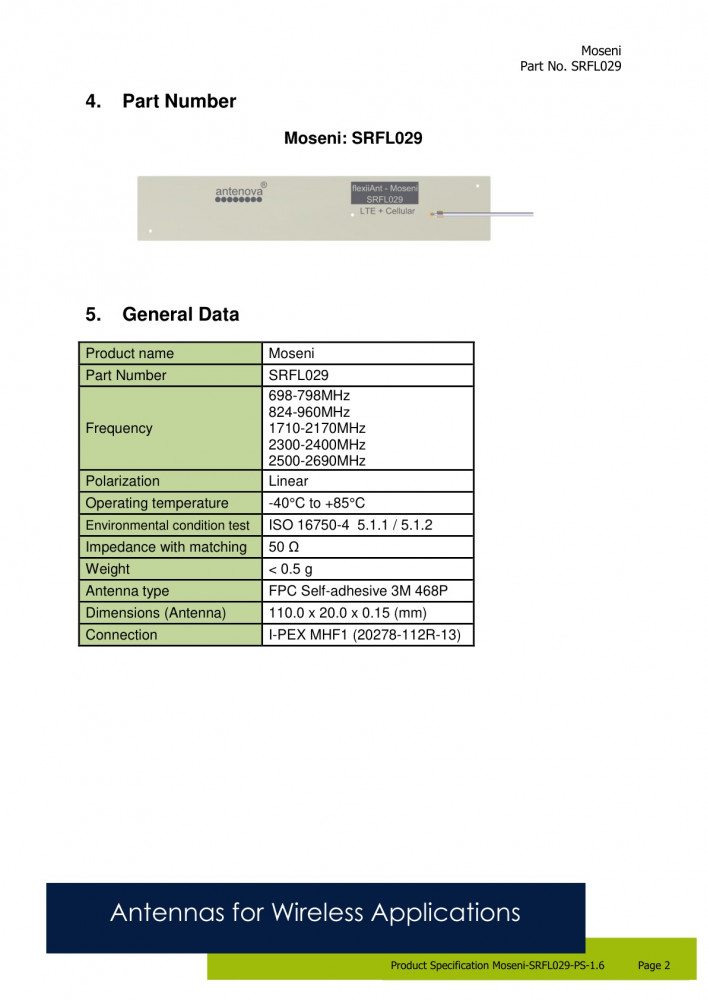 SRFL029-100 datasheet page 2