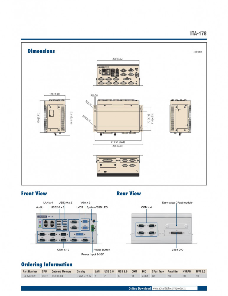 ITA-178 product document page 2