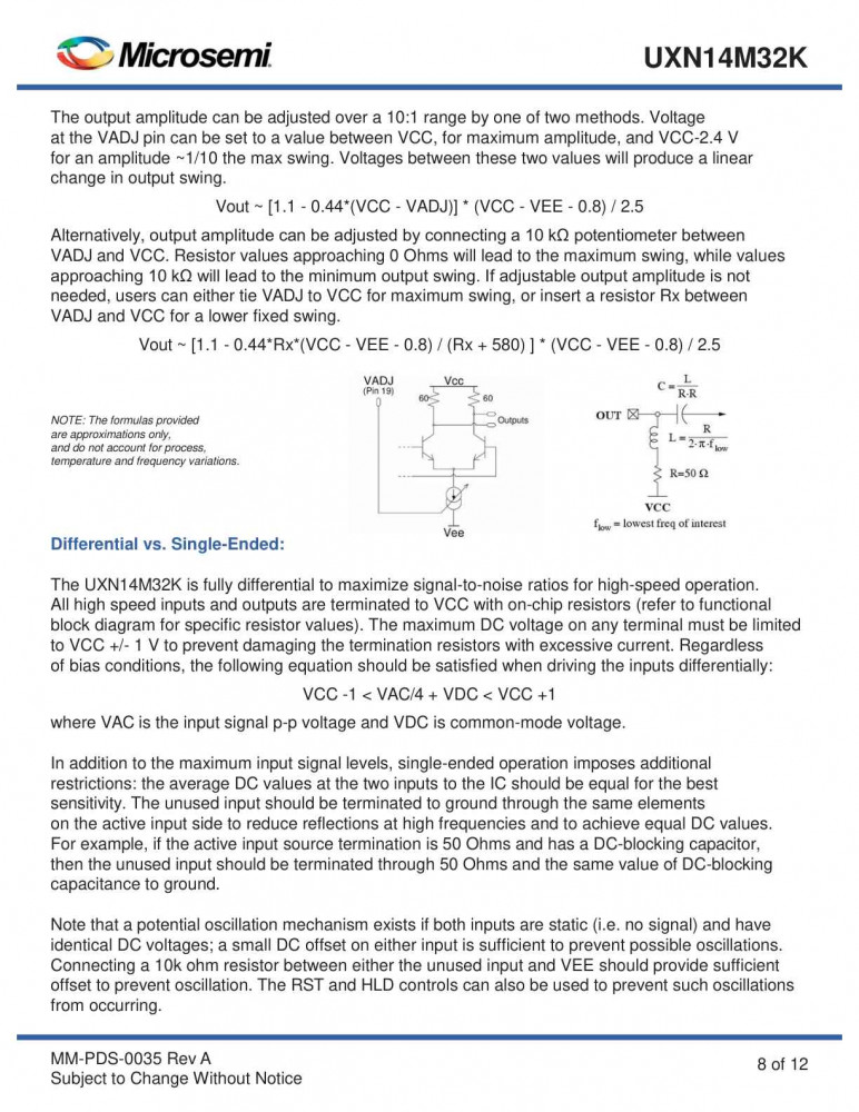 Datasheet page 8