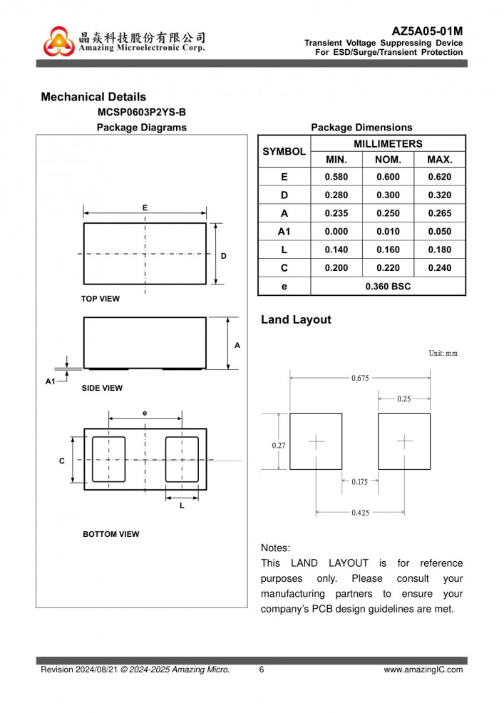 AZ5A05-01M datasheet preview, page 6