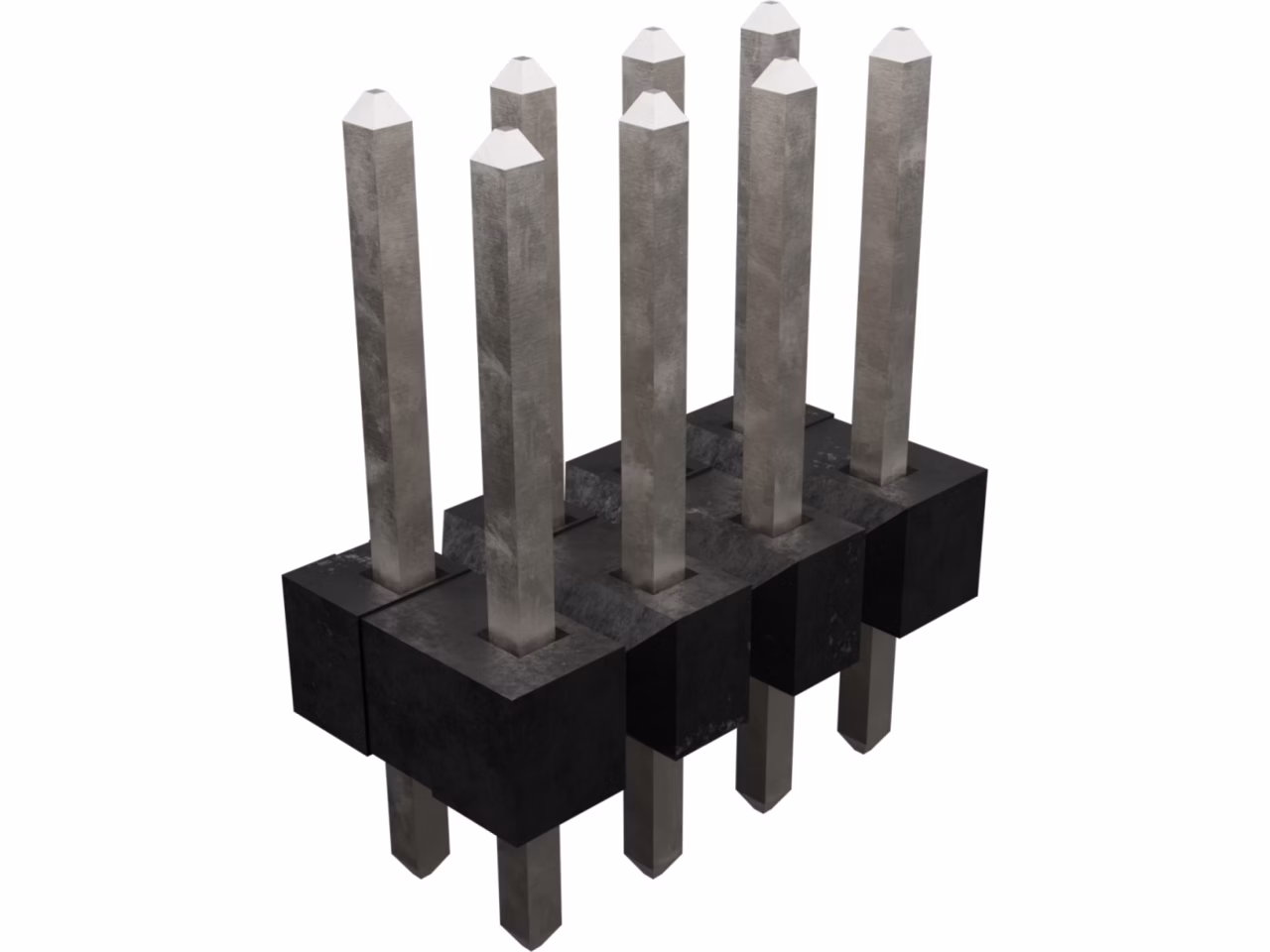 C-Grid Header, 2.54mm Pitch, Through Hole, Dual Row, Vertical, 8 Circuits, 2.54µm Tin (Sn) Plating, Tray Packaging, Lead-Free for sale