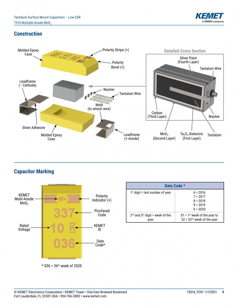 KEMET T510 datasheet page 9