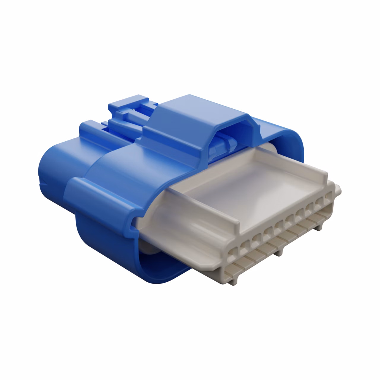 Squba Sealed Receptacle Assembly, 1.80mm Pitch, Single Row, 10 Circuits, Orange
