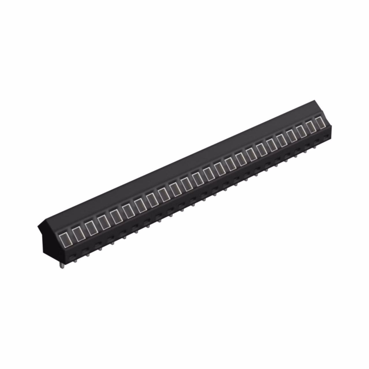 5.00mm Pitch Eurostyle 45° Wire Entry Fixed Mount PCB Terminal Block, 24  Circuits for sale