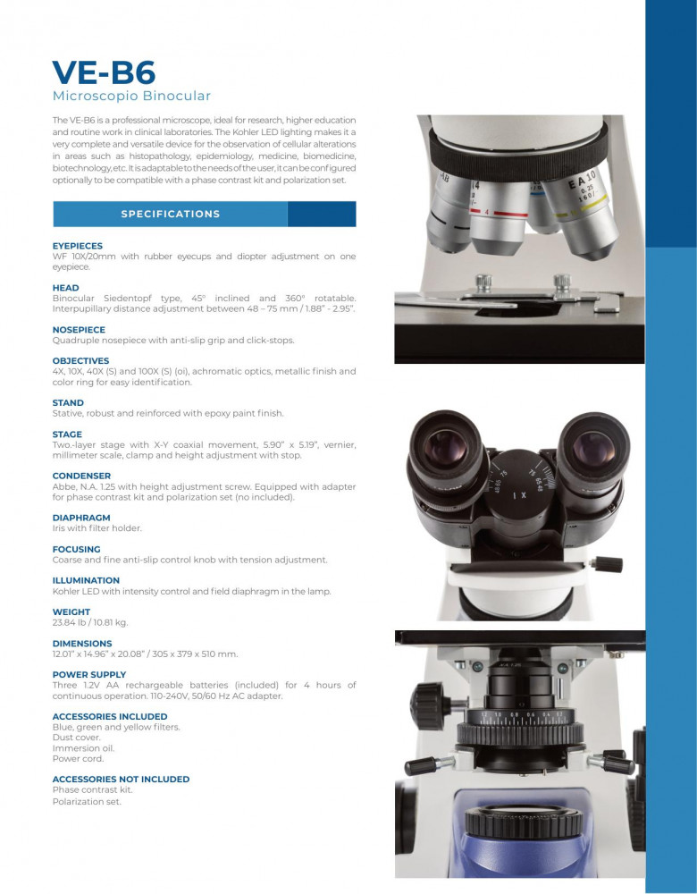 VE-B6 product document, page 2