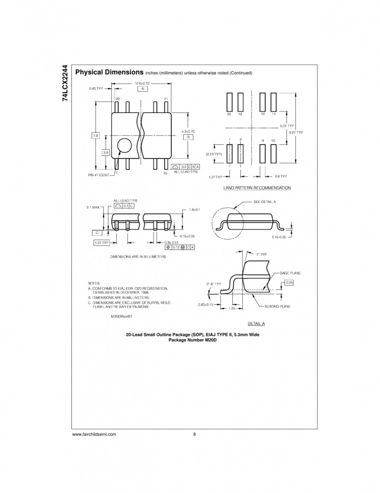 74LCX2244 datasheet page 10