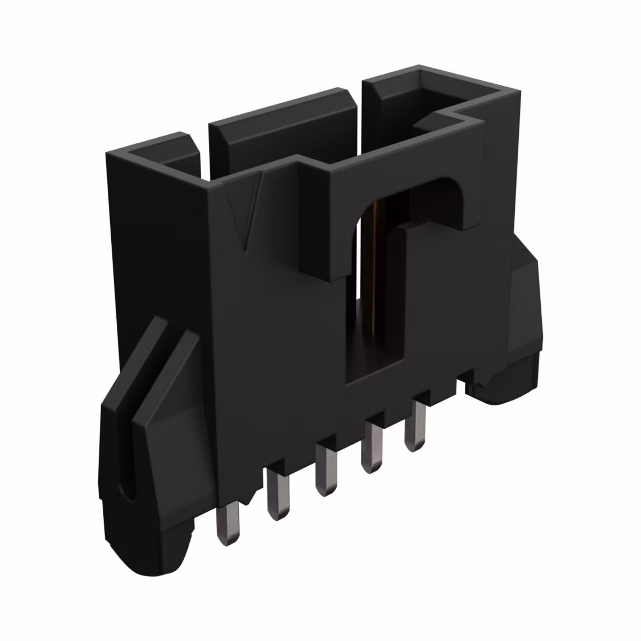 2.54mm Pitch SL Header, Single Row, 3.05mm Pocket, Vertical, Shrouded, with Press-Fit Plastic Peg, 7 Circuits, 0.38µm Gold (Au) Selective Plating, Tin (Sn) Tail Plating