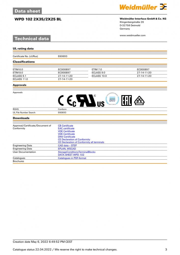 WPD 102 technical document page 3