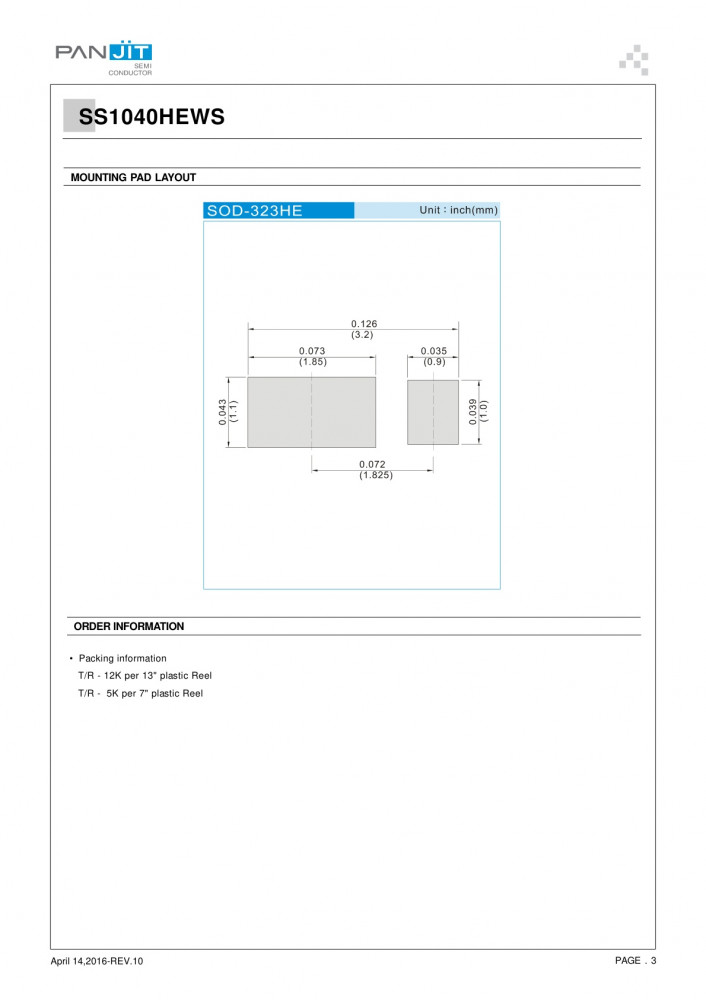 SS1040HEWS datasheet page 3