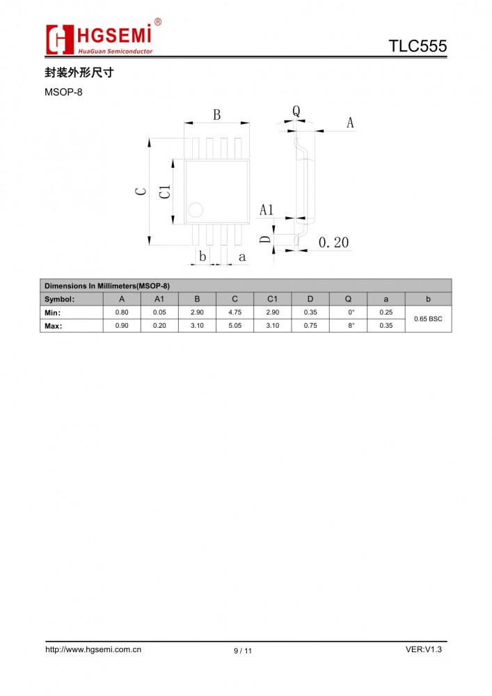 TLC555 datasheet page 9