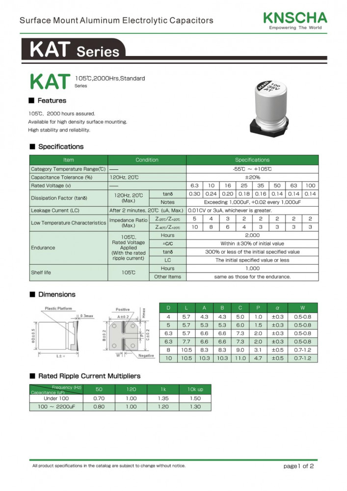 KNSCHA KAT datasheet page 9