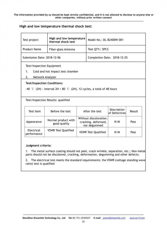 DL-B2400W-001 specification page 10