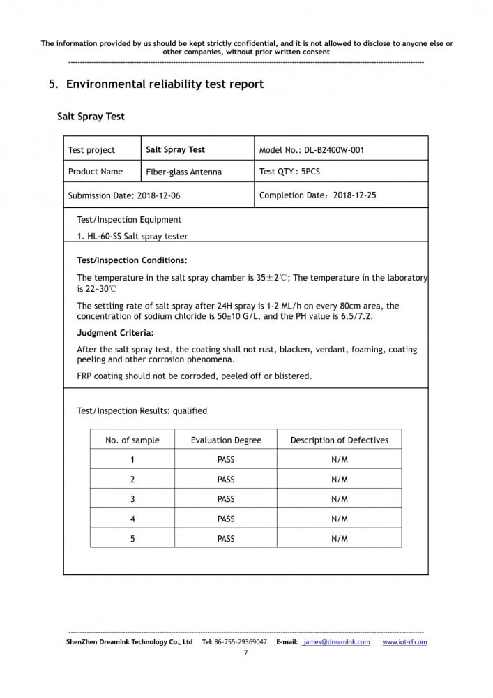DL-B2400W-001 specification page 7