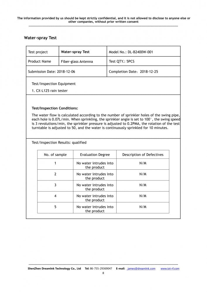 DL-B2400W-001 specification page 8
