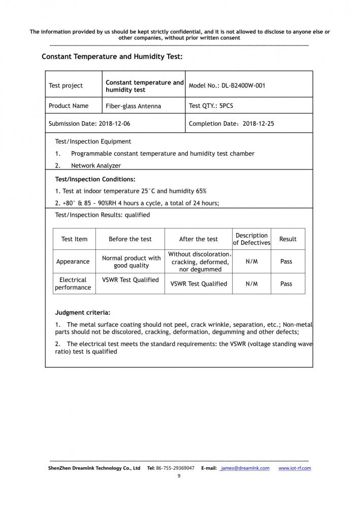 DL-B2400W-001 specification page 9