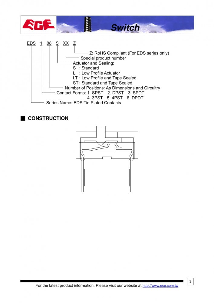 ECE EDG/EDS datasheet page 3