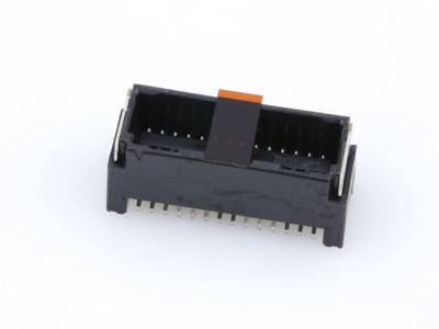 1.25mm Pitch, Micro-Lock Plus PCB Header, Dual Row, Vertical, Surface Mount, 0.76µm Gold Plating, Positive Lock, 28 Circuits, with Pick-and-Place Tape, Red