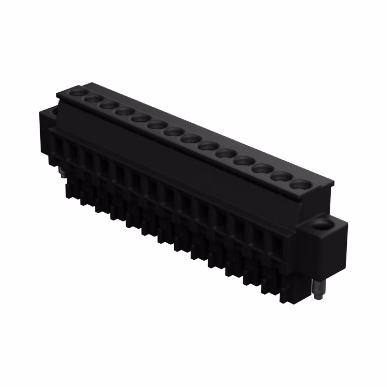 3.81mm Pitch Eurostyle Vertical Plug, with Retention Screws, Front Wire Entry, 14 Circuits for sale