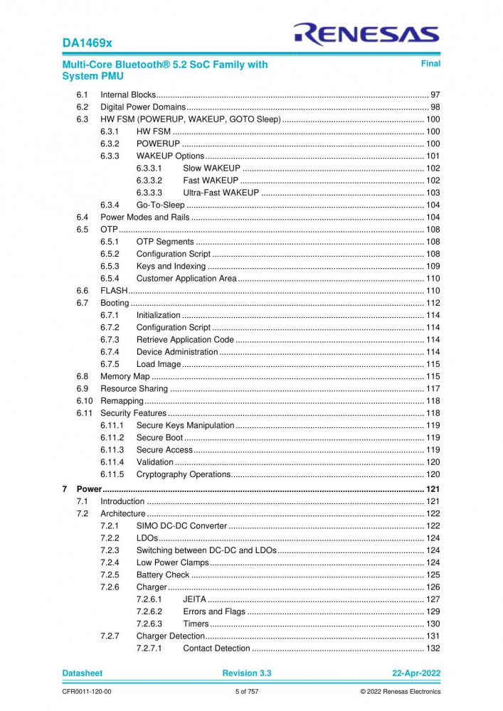 DA1469x datasheet page 5