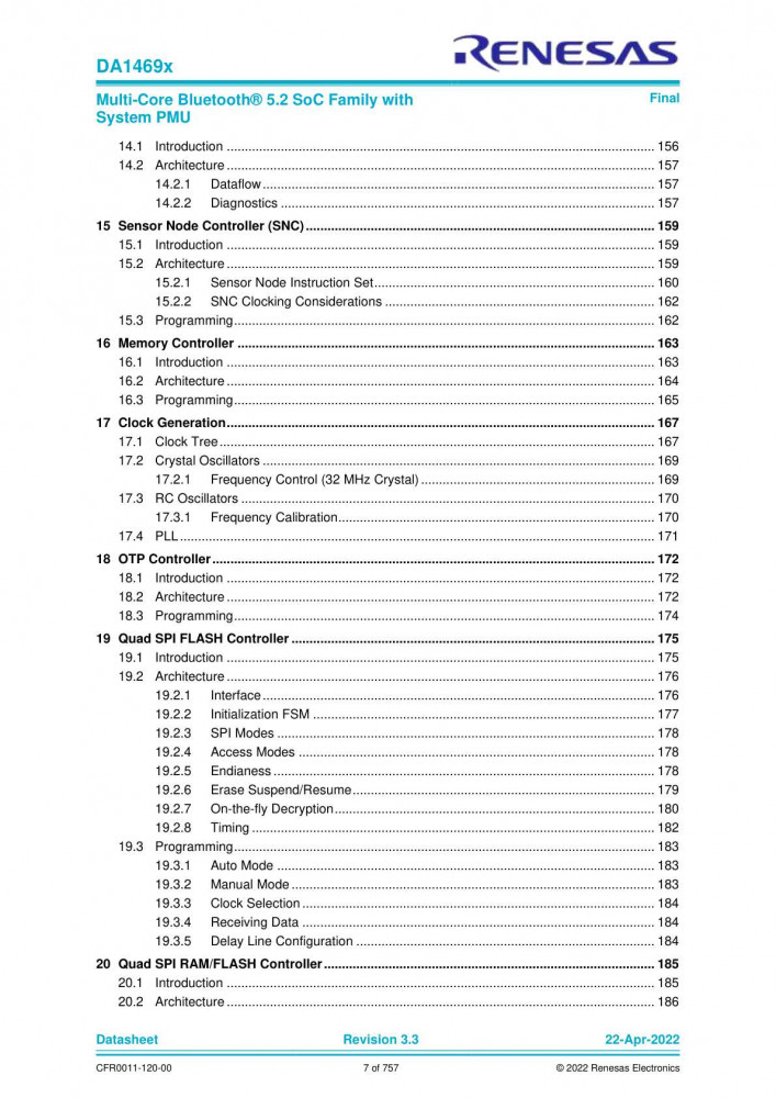 DA1469x datasheet page 7