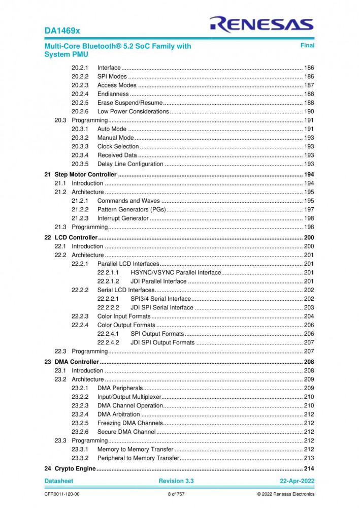 DA1469x datasheet page 8