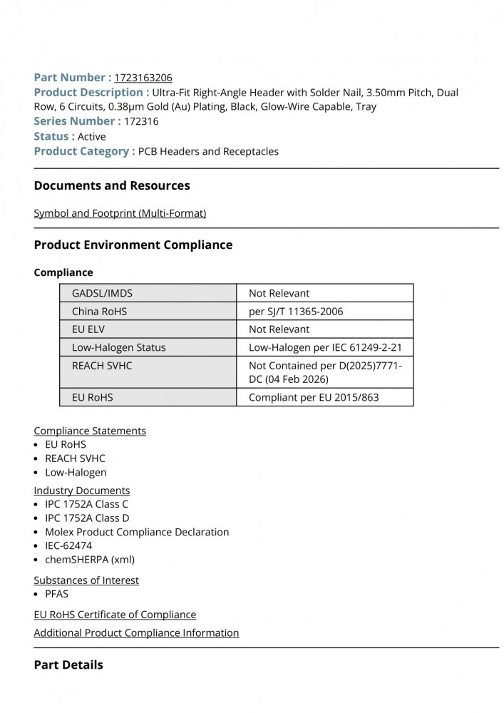 Product document image, page 1