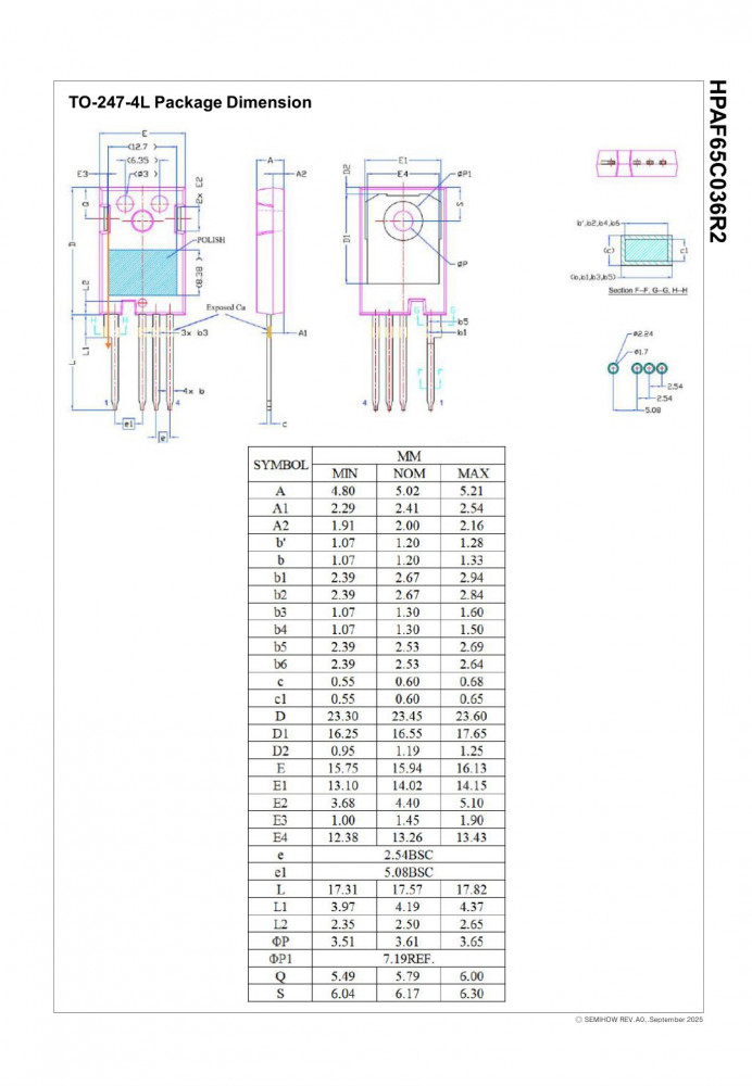 HPAF65C036R2 datasheet page 7