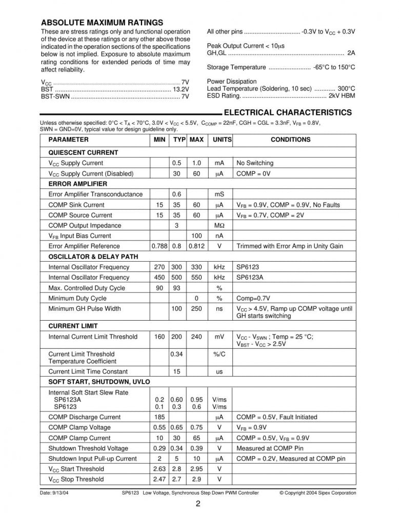 SP6123 document page 2