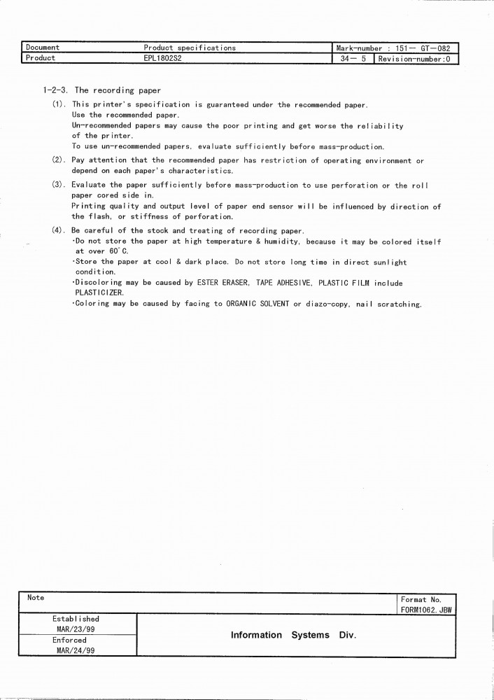EPL1802S2 specification document, page 5