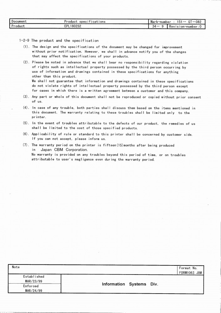EPL1802S2 specification document, page 9