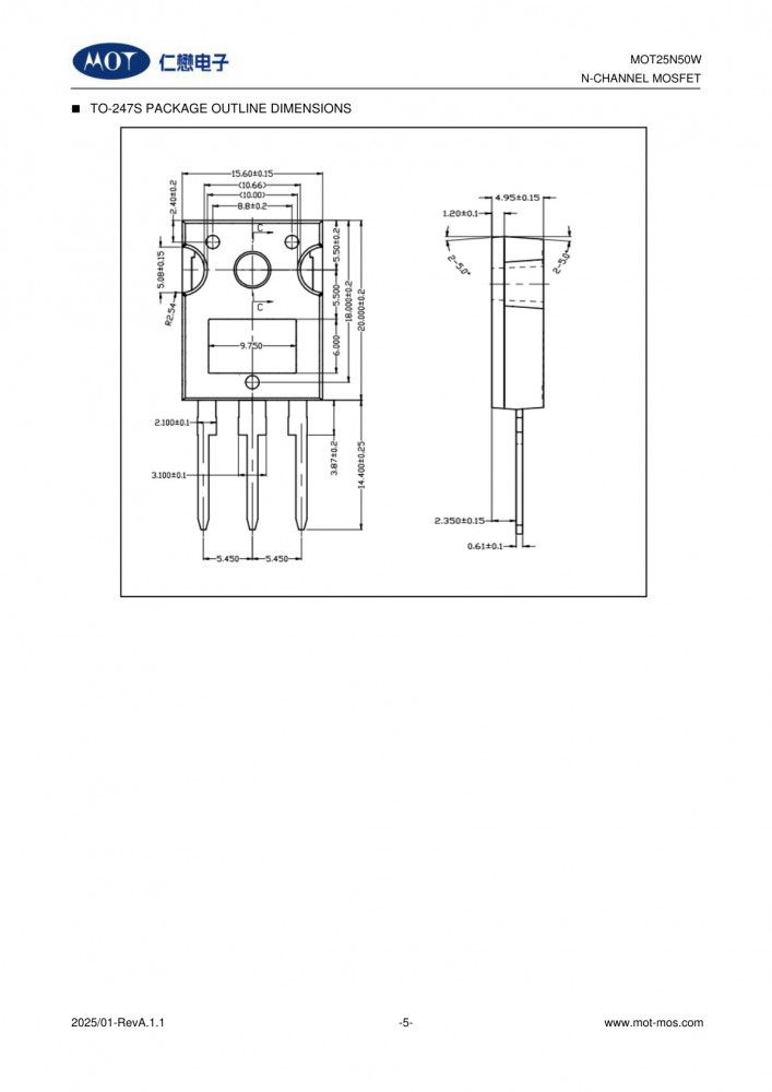 MOT25N50W datasheet page 5