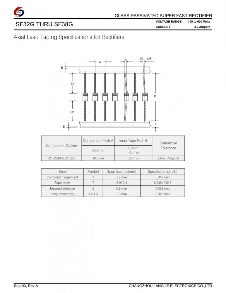 SF38G datasheet page 3