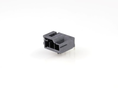 Ultra-Fit Right-Angle Header with Solder Nail, 3.50mm Pitch, Single Row, 3 Circuits, 0.76µm Gold (Au) Plating, Natural, Glow-Wire Capable, Embossed Tape on Reel