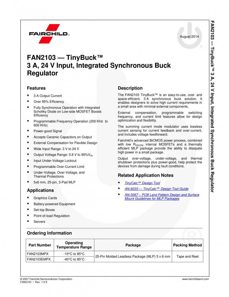 FAN2103 technical document page 2