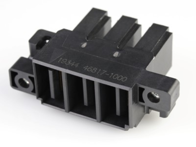 Mini-Fit BMI Header, Dual Row, Right-Angle, 24 Circuits, for 6.35mm PCB Thickness, Gold (Au) Plating