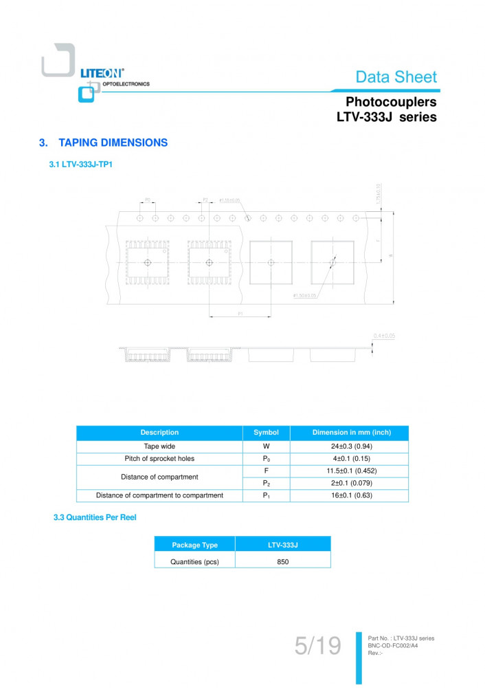 LTV-333J-TP1 datasheet page 5