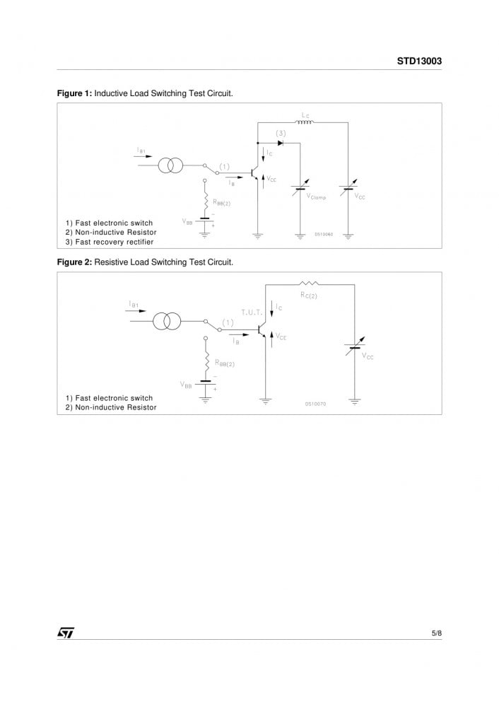 STD13003T4 datasheet page 5