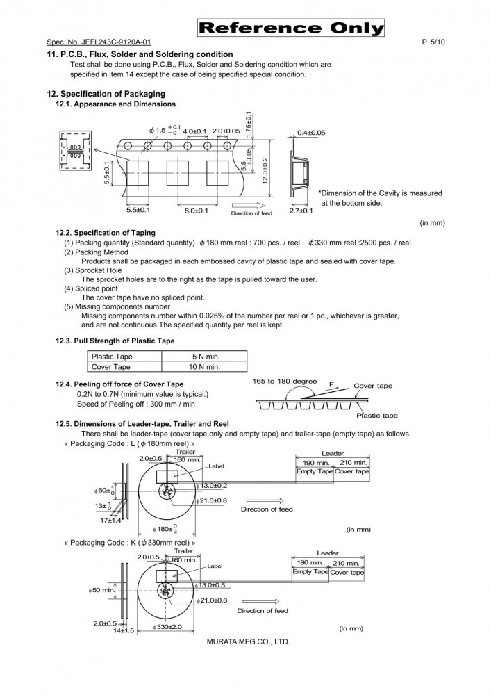 DLW5BTH101TQ2L specification page 5
