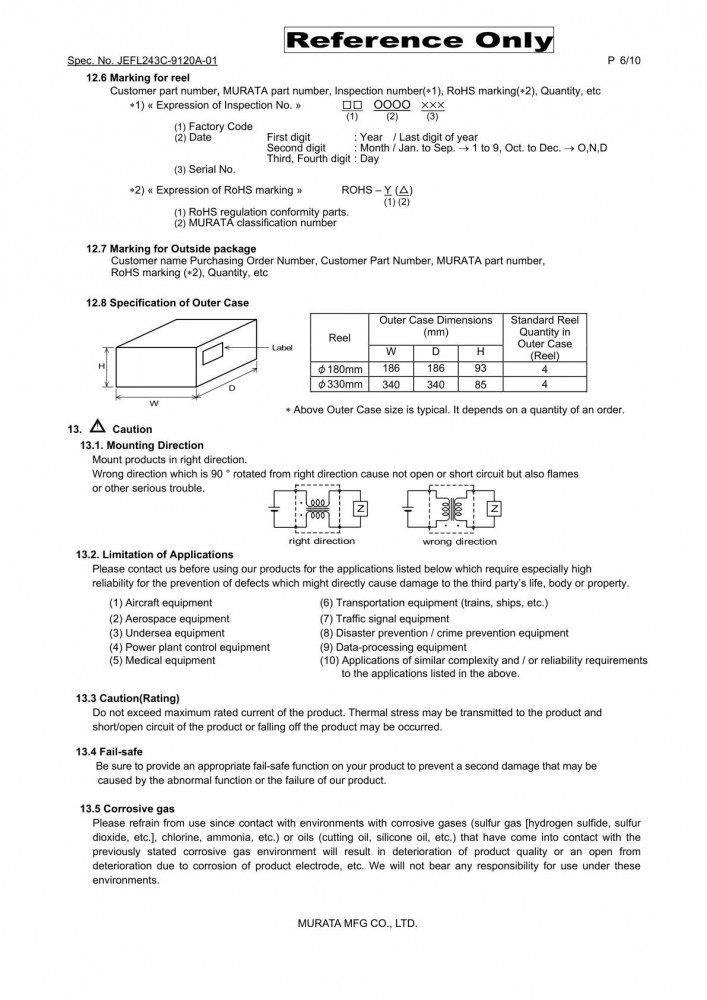 DLW5BTH101TQ2L specification page 6