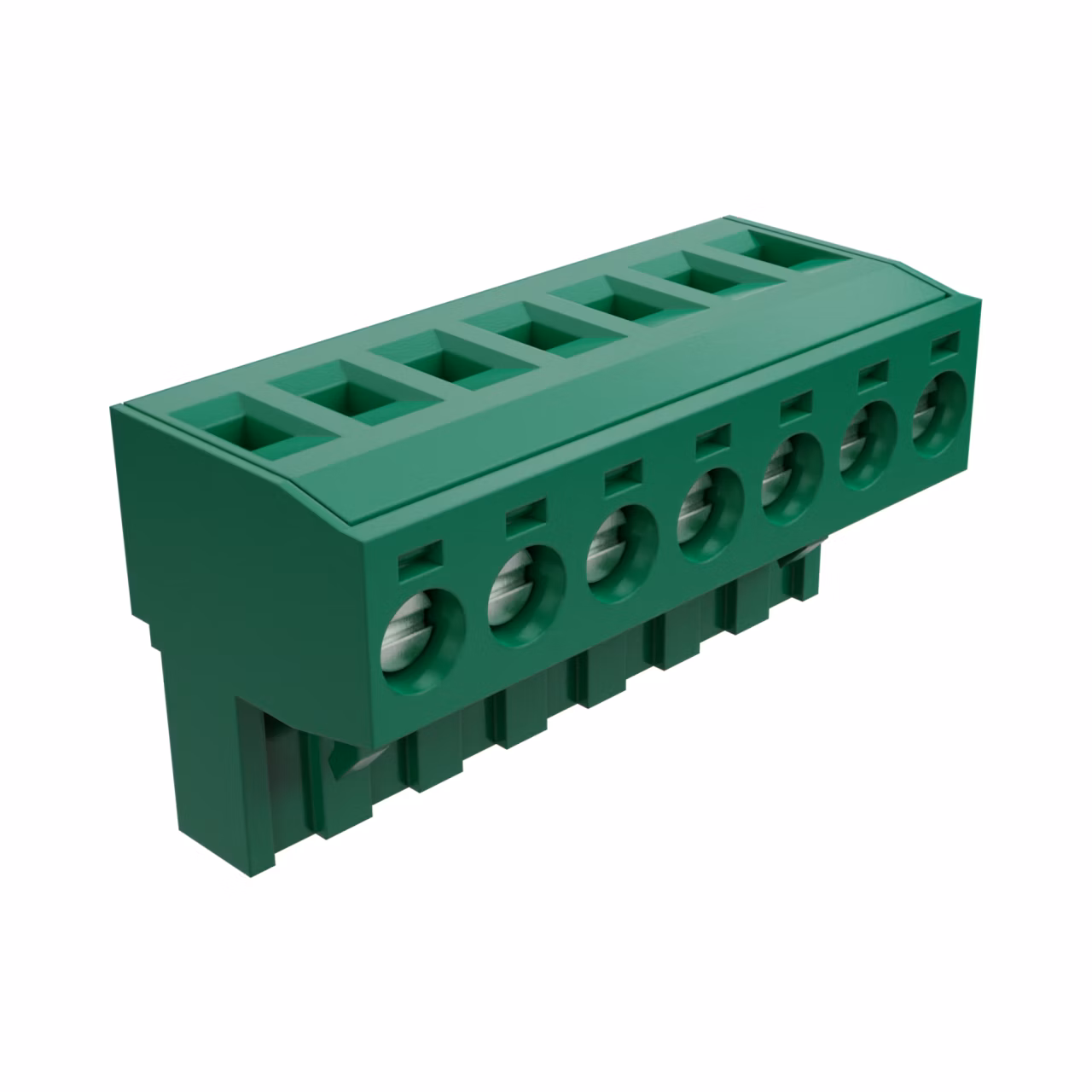 5.08mm Pitch Eurostyle Horizontal Plug, Green Housing, 7 Circuits for sale
