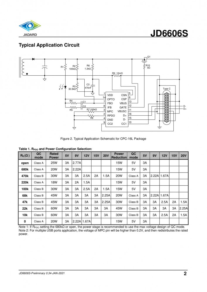 JD6606SP5 datasheet page 2