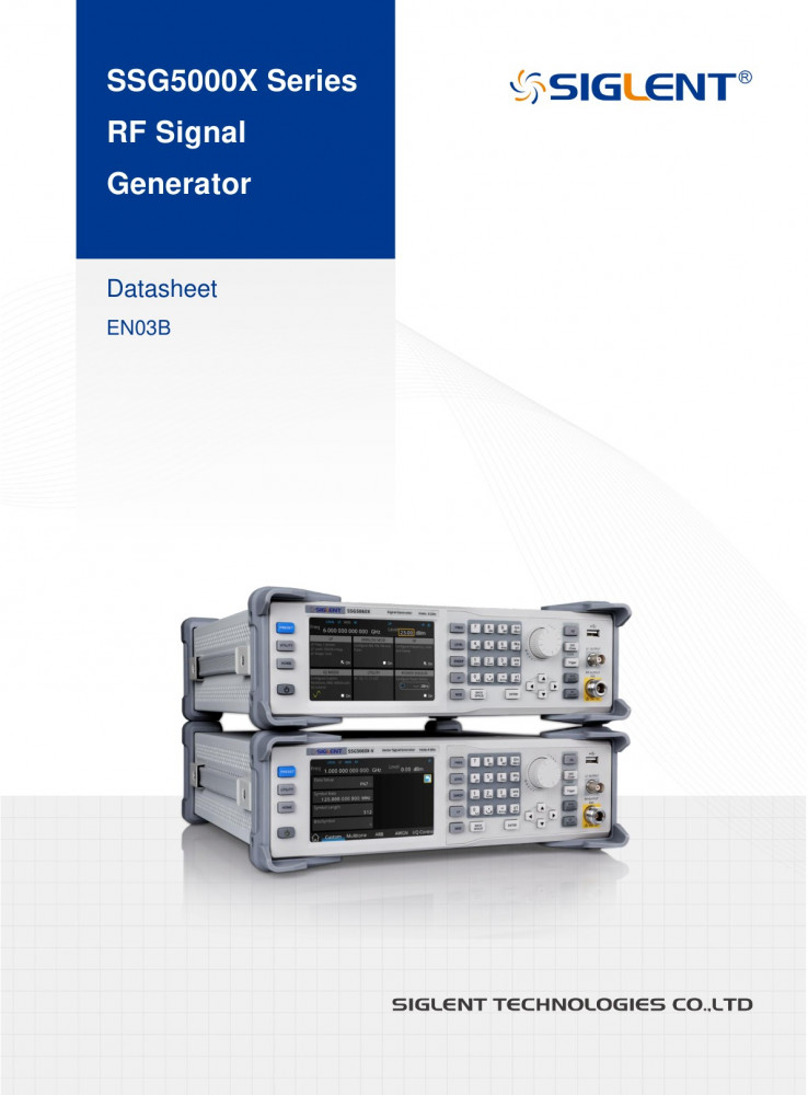 SSG5000X datasheet page 1