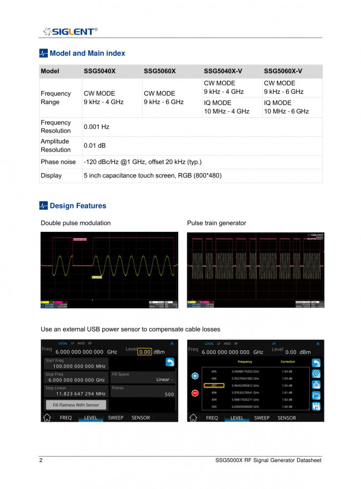 SSG5000X datasheet page 4