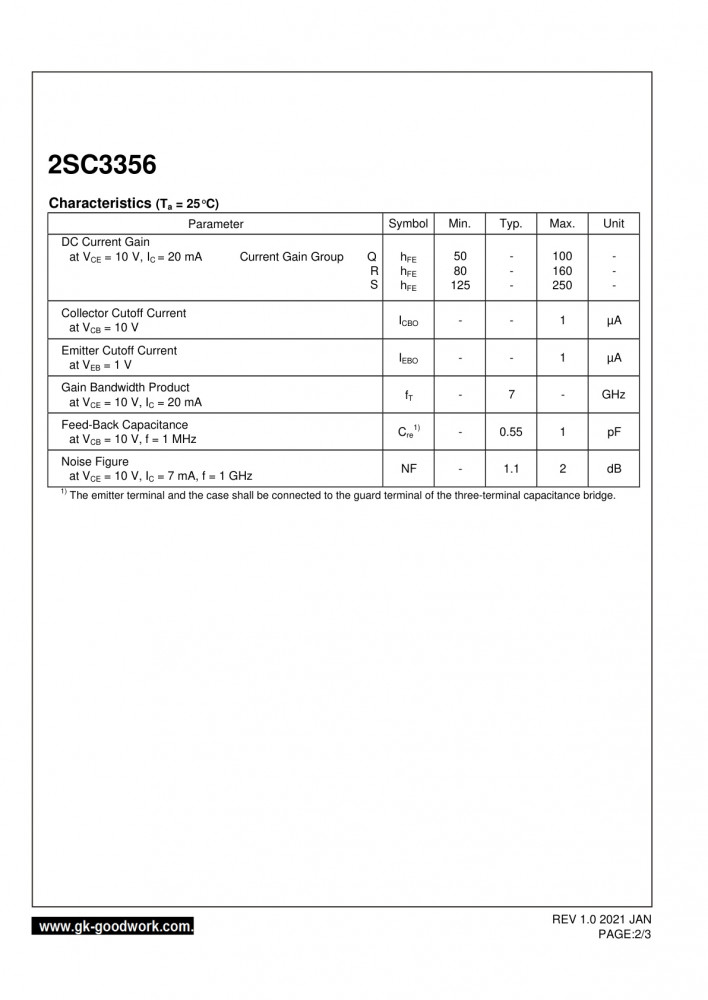 2SC3356 datasheet page 2