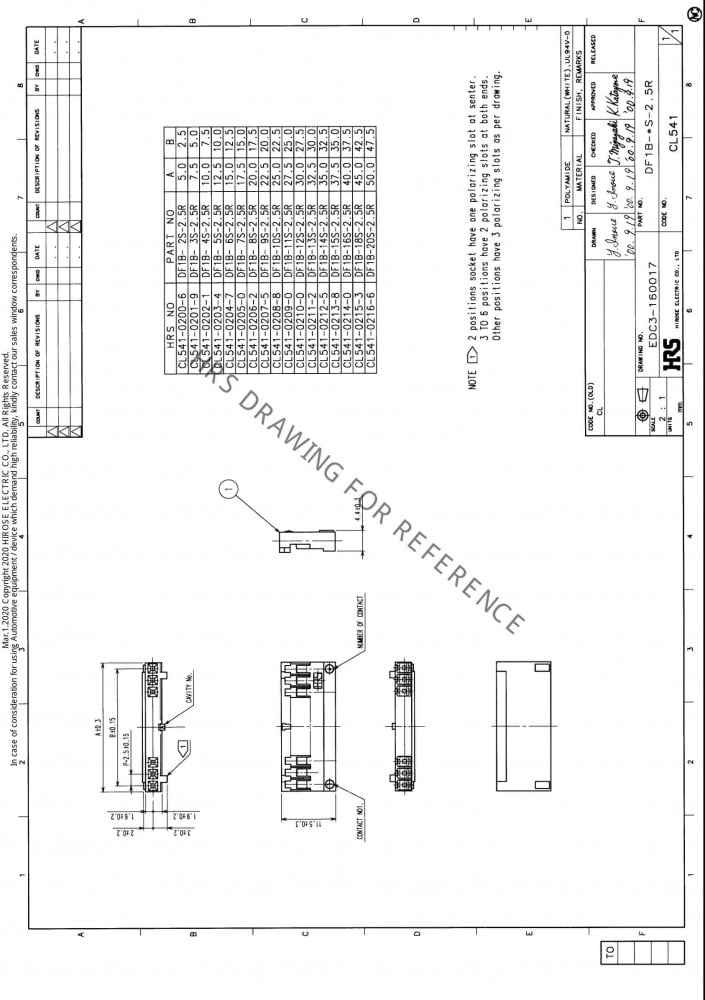 DF1B-5S-2.5R technical document preview