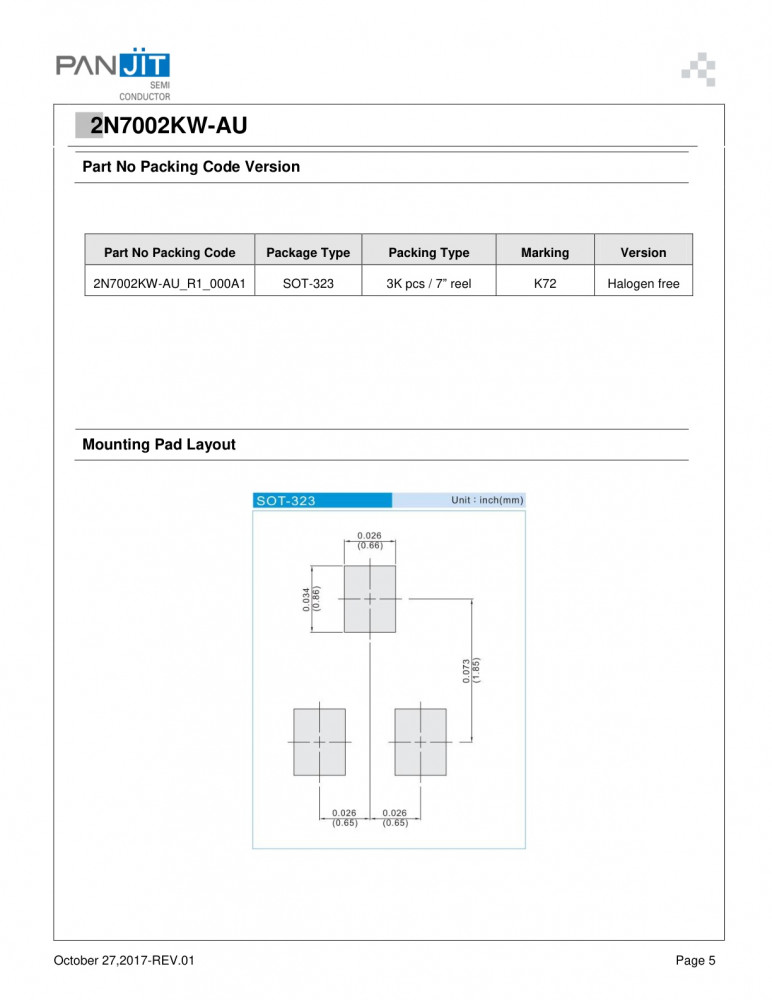 2N7002KW-AU datasheet page 5