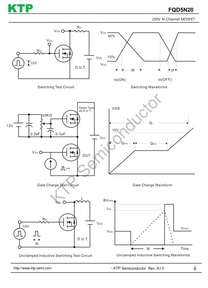 FQD5N20 datasheet page 6