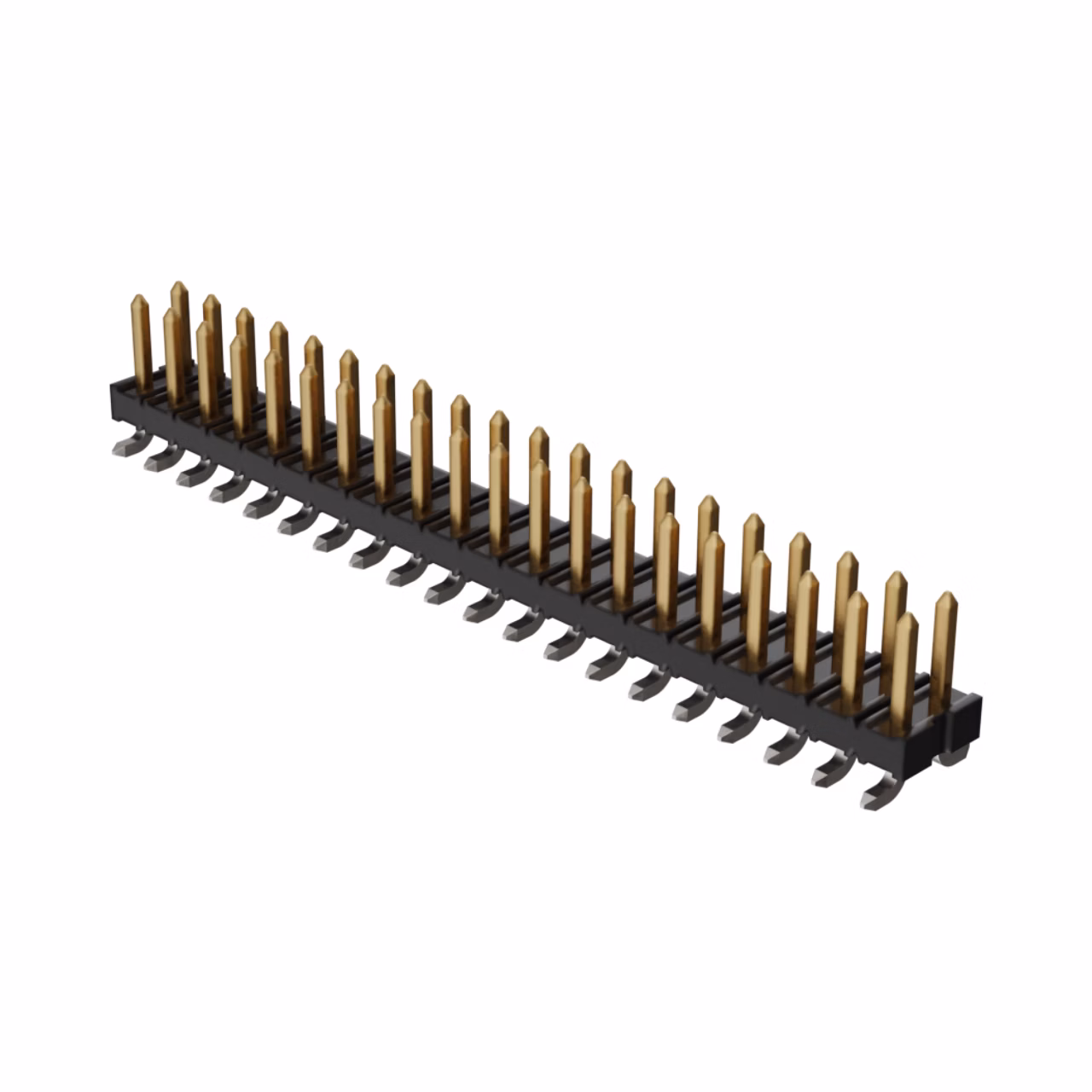 Milli-Grid Header, Vertical, Surface Mount, 40 Circuits, 0.76µm Gold (Au) Plating, Mating Pin Length 3.80mm, Tube, Lead-Free for sale