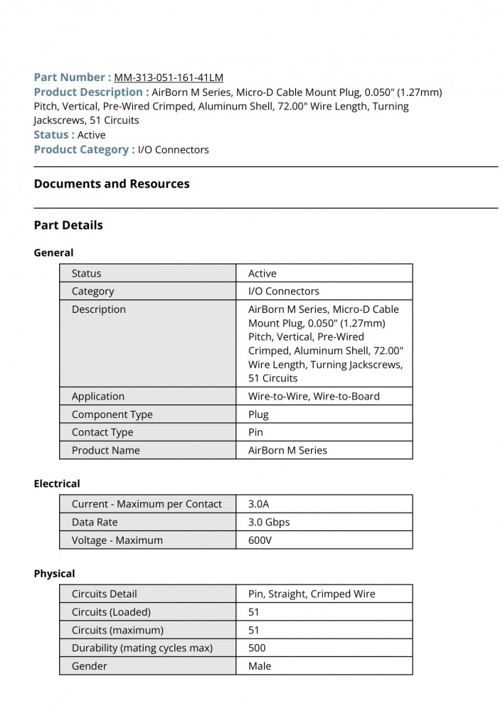 Product document page 1