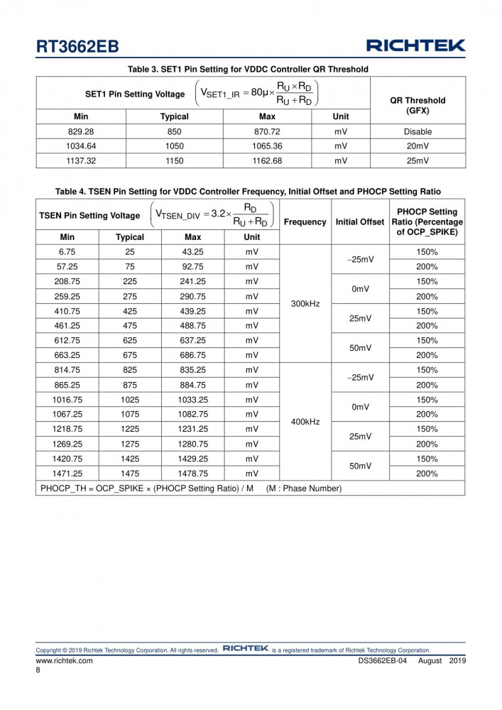 RT3662EB datasheet page 8